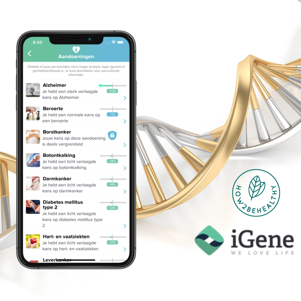 Genetisch DNA onderzoek iGene - How2behealthy